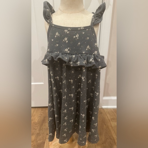 Jamie Kay | Dresses | Jamie Kay Blue Gray Floral Ruffle Dress | Poshmark